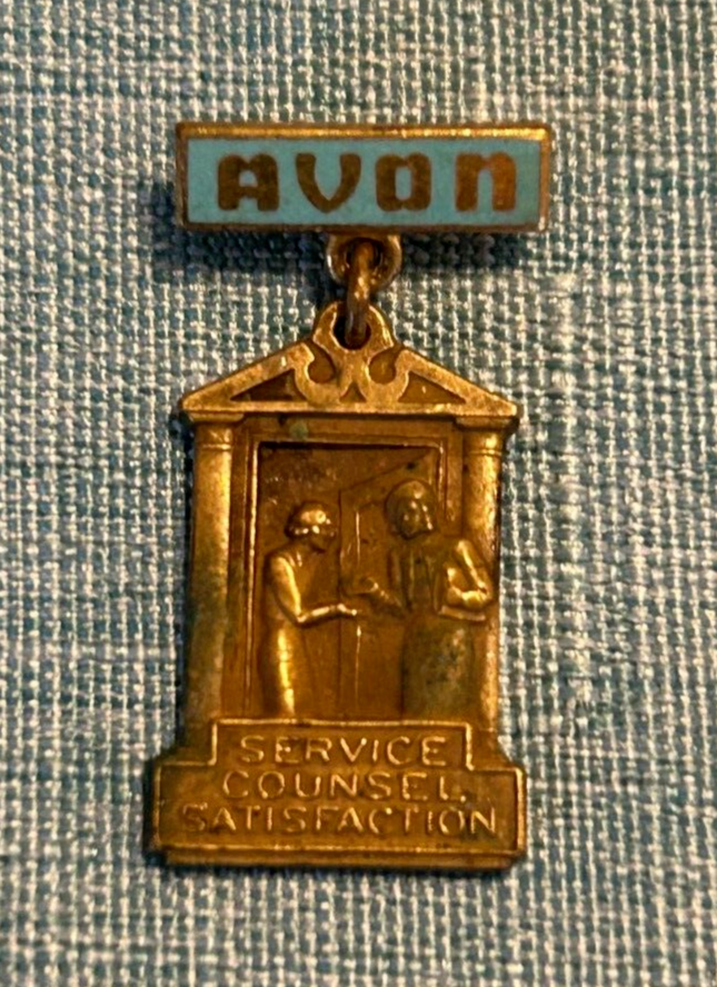 Vintage Avon Representative Service Counsel Satisfaction Pin Charm ...
