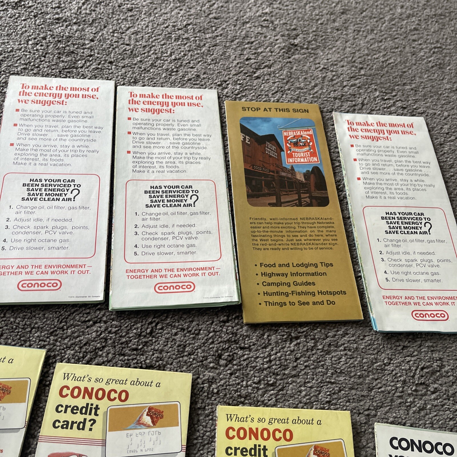 Lot 13 Conoco Touraide Gas Service Station Maps | eBay
