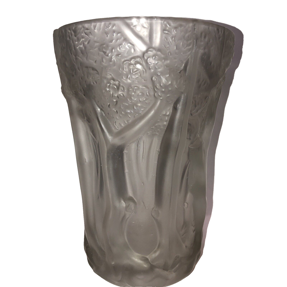 Josef Inwald Barolac Art Deco Glass Vase FOREST Czech 10” (NEW) From ...