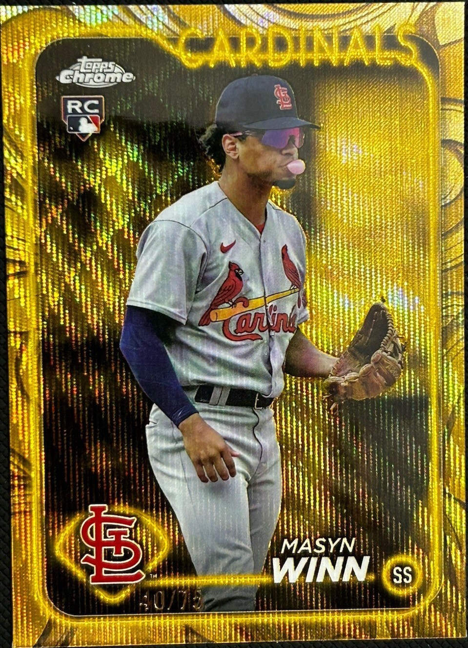 2024 Topps Gilded Collection - Masyn Winn #130 Gold Wave Refractor /75 ...