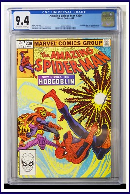 Amazing Spider-Man #239 CGC Graded 9.4 Marvel April 1983 White Pages ...