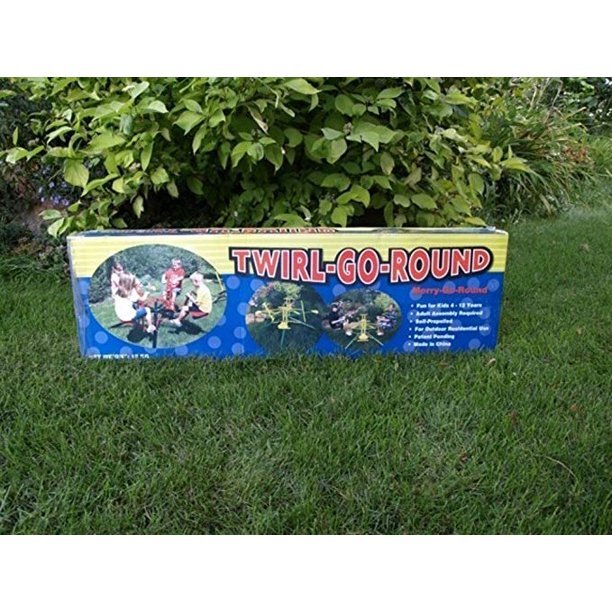 4 Seat Twirl Go Round Whirly Bird Merry-Go-Round Outdoor Child Ride On ...