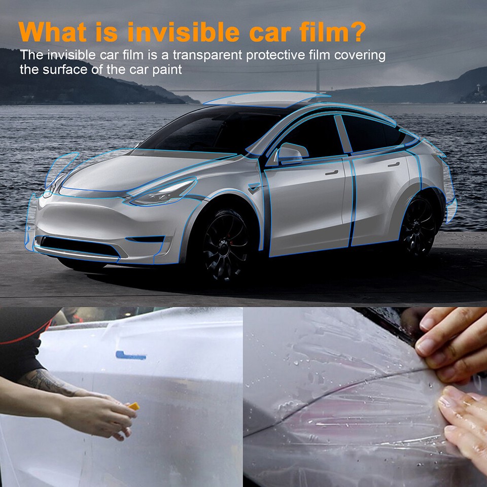 Car Doors Precut Paint Protection Film TPU Clear PPF For Tesla Model Y ...