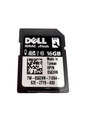 Dell 0583VN 16GB iDRAC vFlash SD HC C10 SD Card Module 13 Gen R630 R730 ...