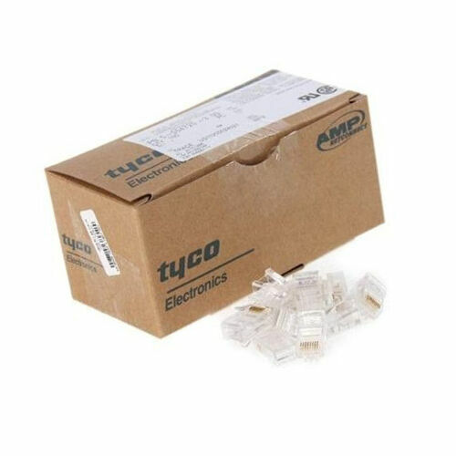 AMP Tyco Cat5e RJ45 Ethernet Network Modular Connector Plug - Box of ...