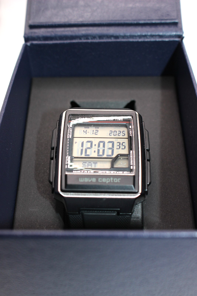 CASIO WAVE CEPTOR WV-59R-1AJF Men's Watch New in Box Mineral glass ...