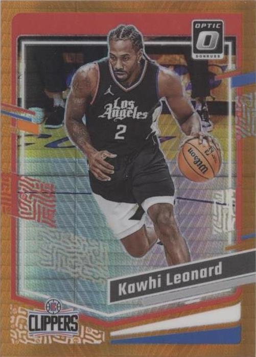 2023-24 Panini Donruss Optic - Kawhi Leonard #95 Orange Hyper Prizm /99 ...