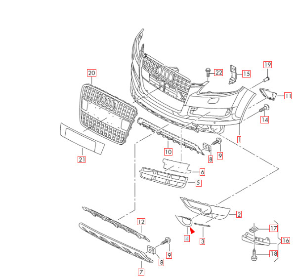 Genuine Audi Trim Frame 4L0807489A OEM for sale online | eBay
