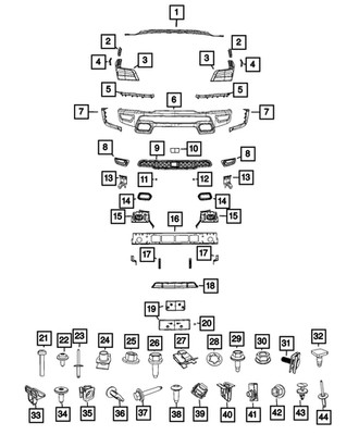 Genuine Mopar License Plate Bracket Kit 68566326AA | eBay