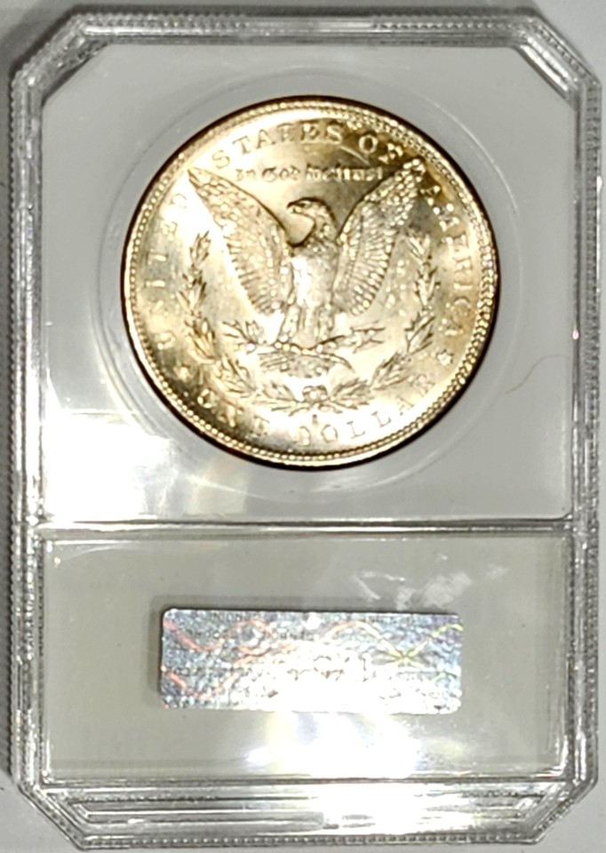 1881-S Gem BU PL Proof-like Morgan Dollar Golden Rainbow Toned | eBay