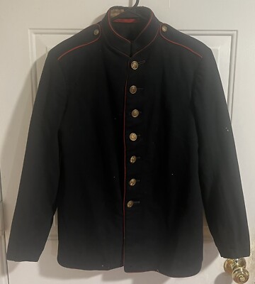WW1 Marine Corp Dress Blue Tunic Uniform Named USMC WWI All Buttons | eBay