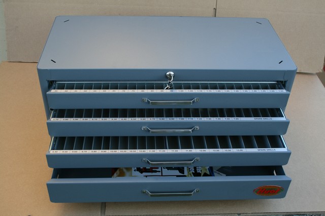 Huot 13180 Master Metric Drill Cabinet - Gray for sale online | eBay
