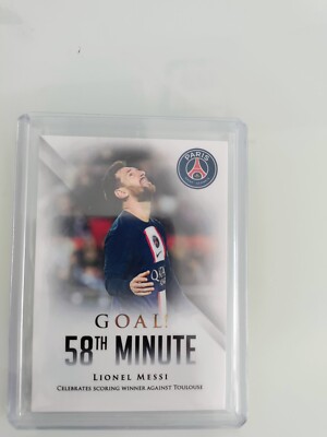 Futera 58th Minute Goal! PSG Lionel Messi 24/112 Gold Parallel | eBay