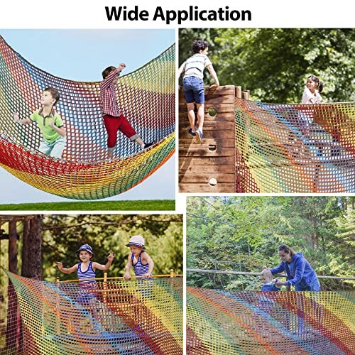 Playground Safety Net 6.5' x 9.8', Double Layers 6.5‘ x 9.8 ...