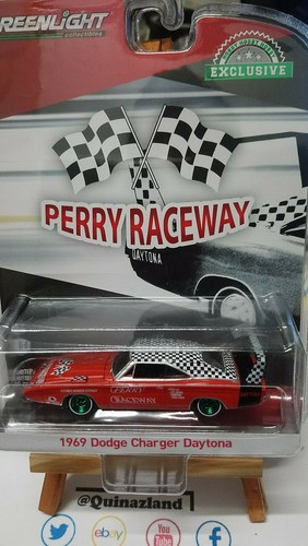 Greenlight Perry Raceway 1969 Dodge Charger Daytona Chase green Wheels ...