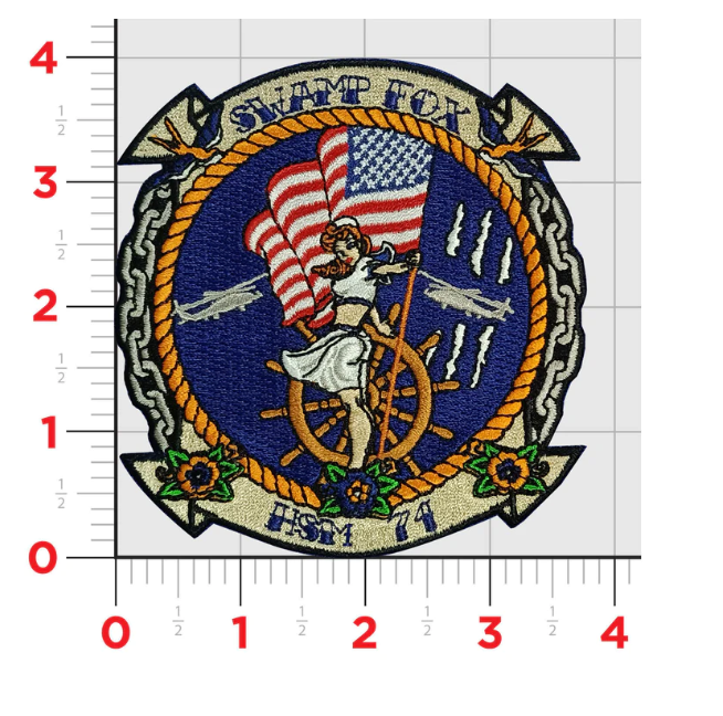 NAVY HSM-74 SWAMP FOX DET EMBROIDERED HOOK & LOOP PATCH | eBay