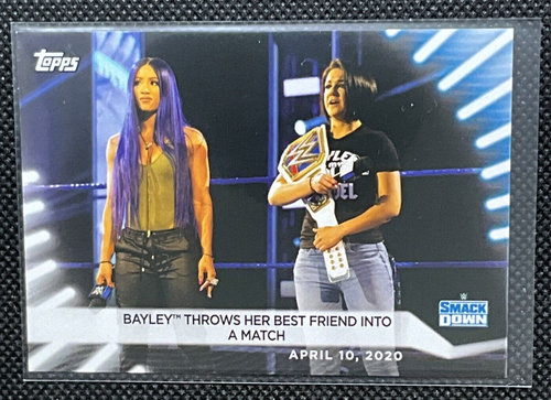 Bayley #4 WWE SmackDown Topps 2021 Women's Division Wrestling Trading Card. | eBay