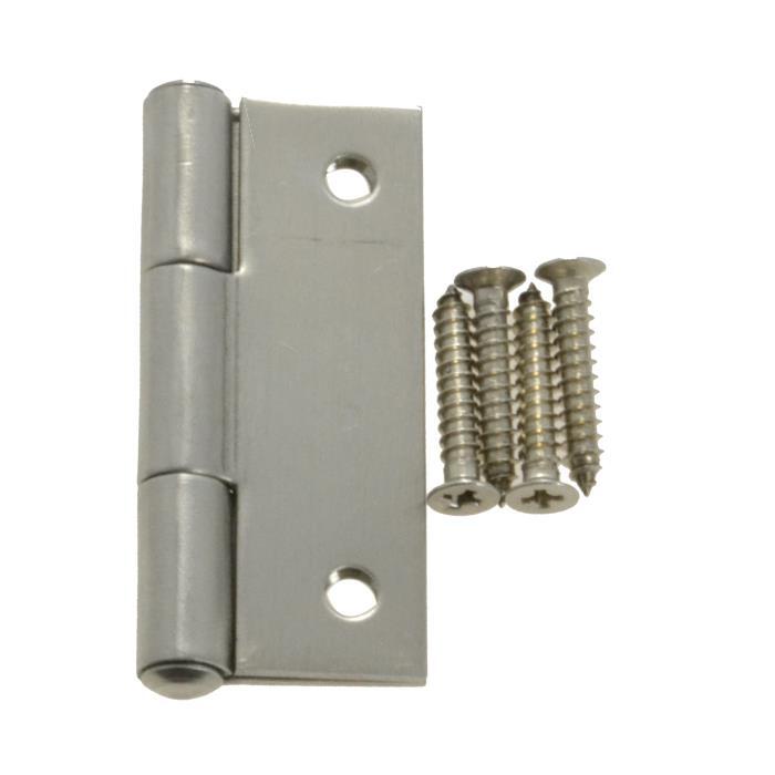 Pack of 20 (pair) Stainless 50mm x 38mm x 1.4mm Fixed Pin Butt Hinge A2 ...