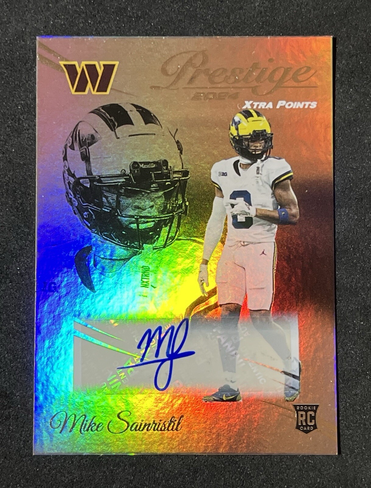 2024 Panini Prestige - Rookies Mike Sainristil #337 Xtra Points Premium ...
