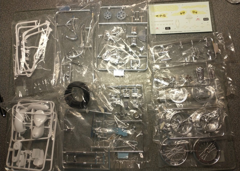 Revell Lot of 2, RM Kustom Wicked & Fireball 1/12 Choppers | eBay