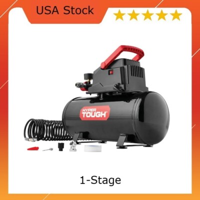 Hyper Tough Black 100 PSI Oil-free Portable Air Compressor 3 gal | eBay