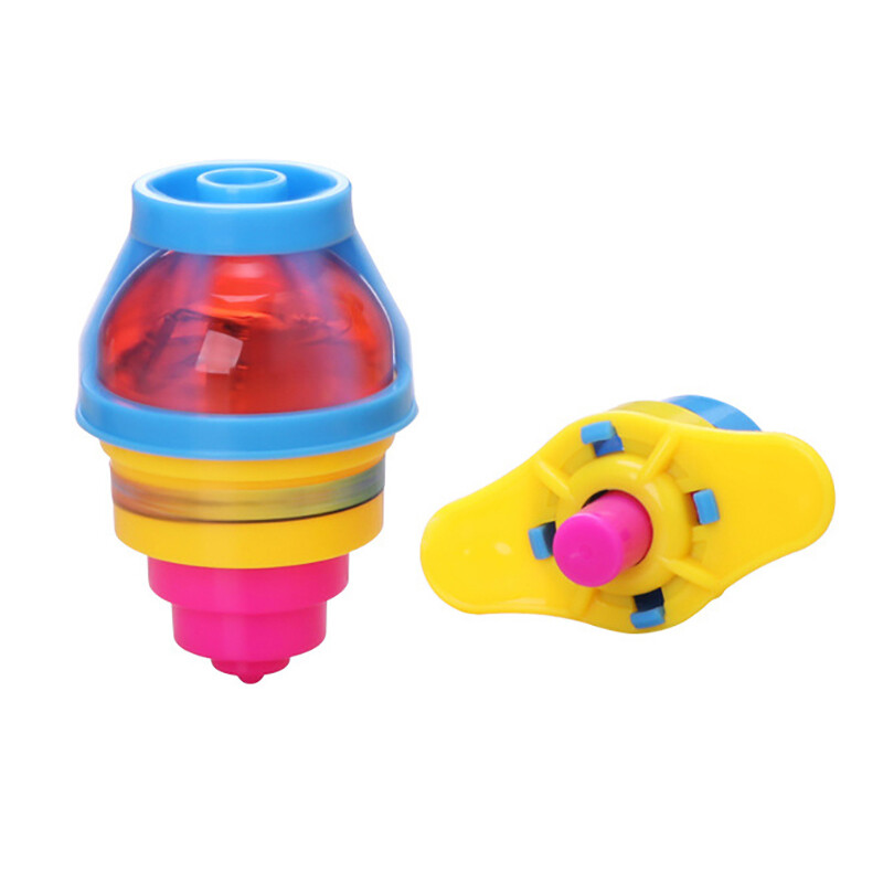Children Flash Luminous Spinning Top Toy Gyro Catapult Belt Launcher ...