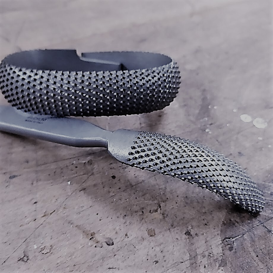 IRIDIUM Halfround Bent Rasp + Riffler File-Rasp, set for staircase ...