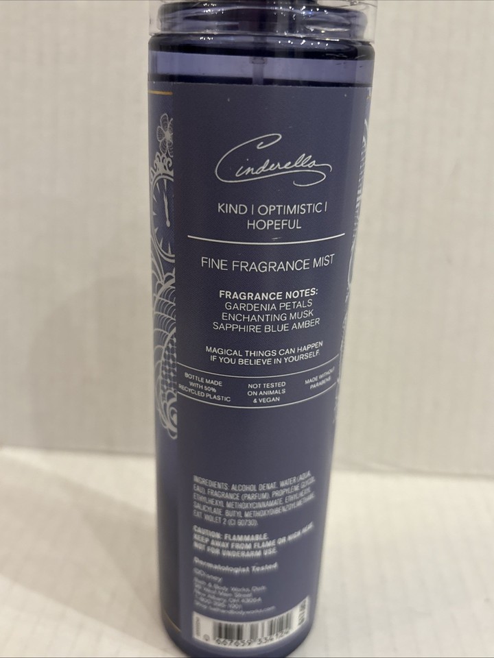 Bath & Body Works Disney Princess Cinderella Fine Fragrance Mist 8 oz ...
