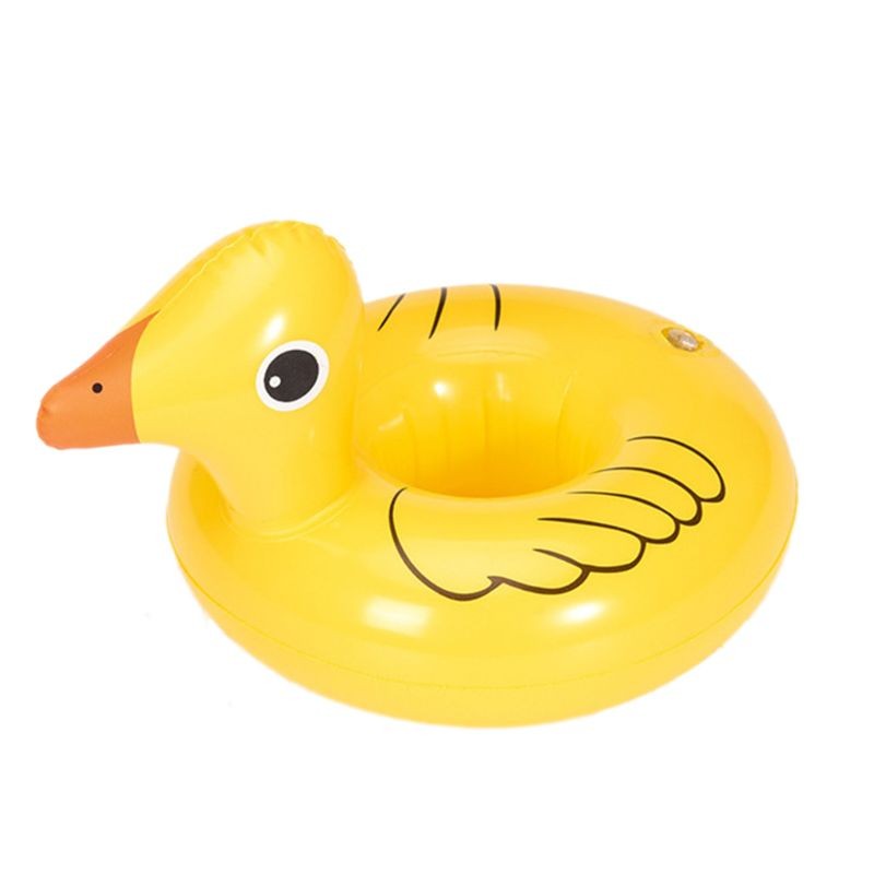 Floating Beverage Holder Yellow Duck Cup Holder Outdoor Swimming Pool ...