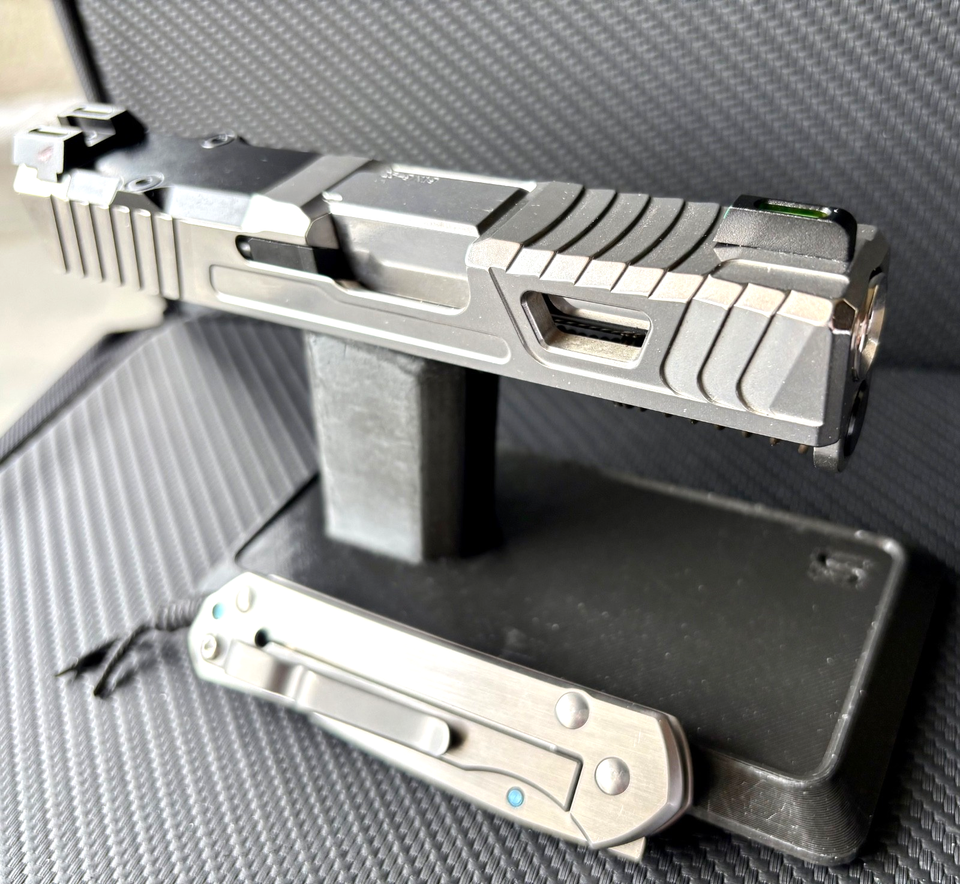 Zaffiri Glock 26 Gen 3 Slide Complete Custom Silver G26 Upper RMR Cut ...