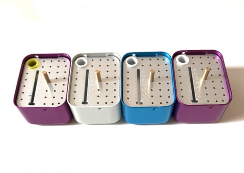 4pcs Dental Bur Holder Disinfection endo Box For Endo Files Gutta ...