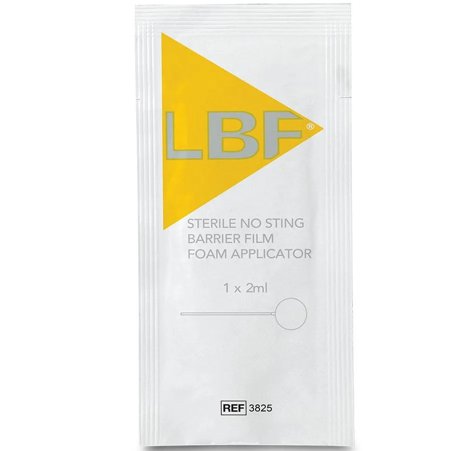 LBF Sterile No Sting Barrier Film Wipes, Spray and Applicator range ...