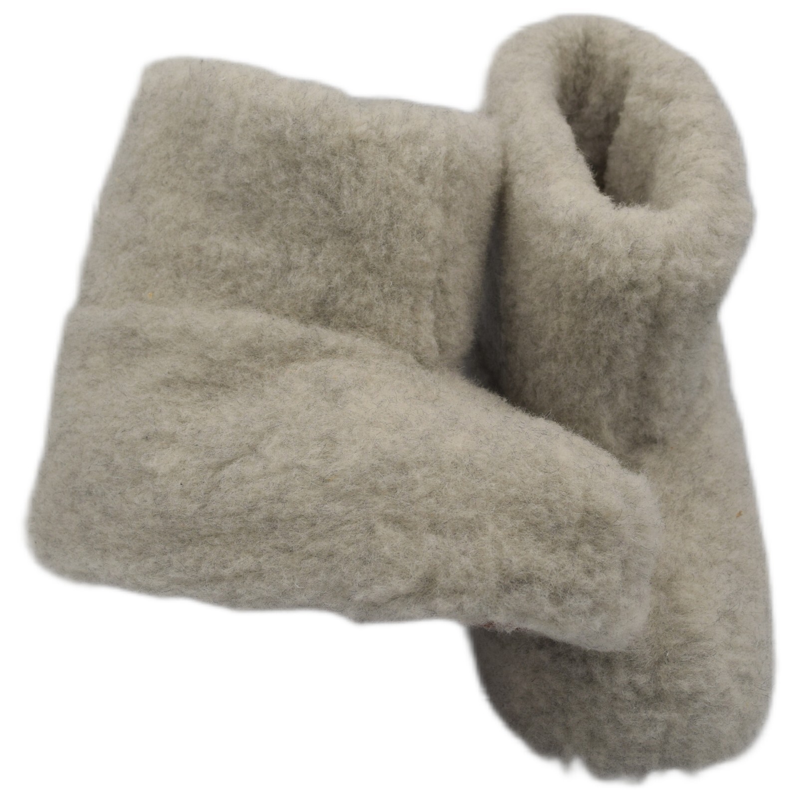 Women's Natural Sheep Wool Slippers Warm Cosy Ankle Boots Soft ...