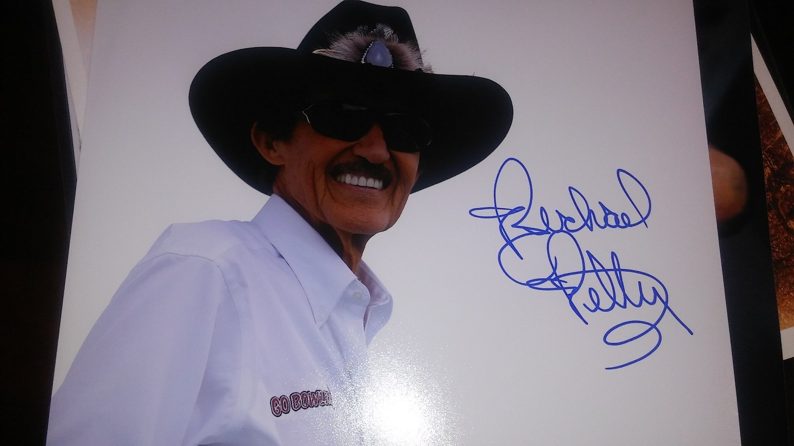RICHARD PETTY AUTOGRAPHED SIGNED 8X10 COLOR PHOTO NASCAR GREAT "THE ...