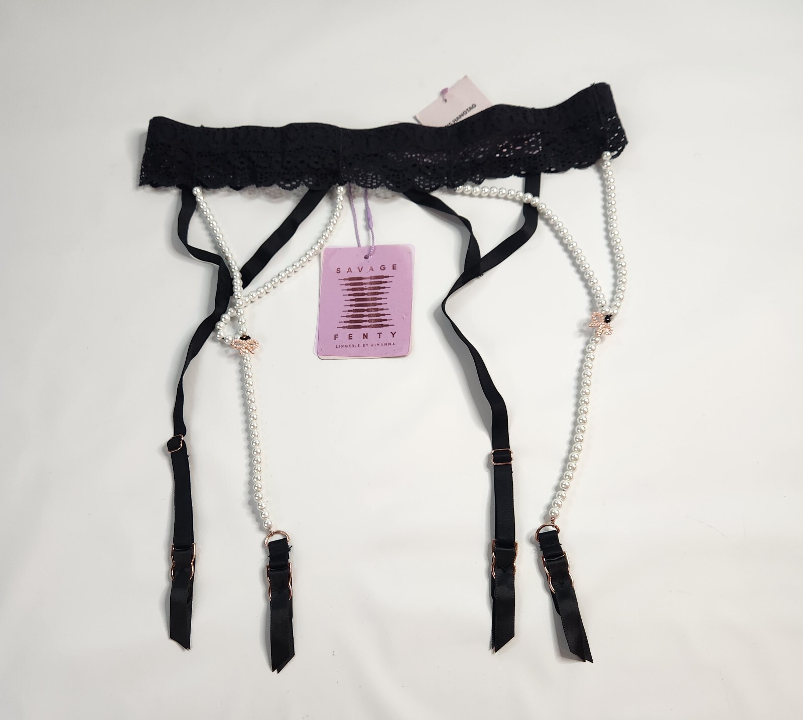 Savage X Fenty STRING OF PEARLS GARTER BELT (XS-XL) One Size | eBay