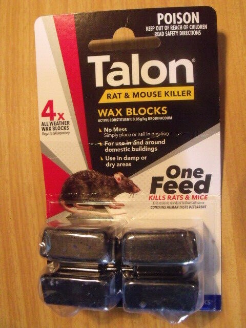 Selleys - 72g - Talon - Rat Bait - Wax Blocks for sale online | eBay
