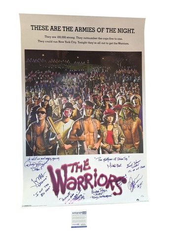 The Warriors Movie Cast Autographed Movie Poster w Quotes Exact Proof ...