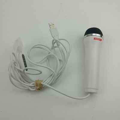 Logitech Konami USB Microphone Mic White for Wii Xbox 360 PS2 PS3 PS4 ...