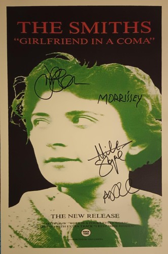 1987 THE SMITHS CONCERT POSTER WALL ART PRINT FACSIMILE SIGNED ...