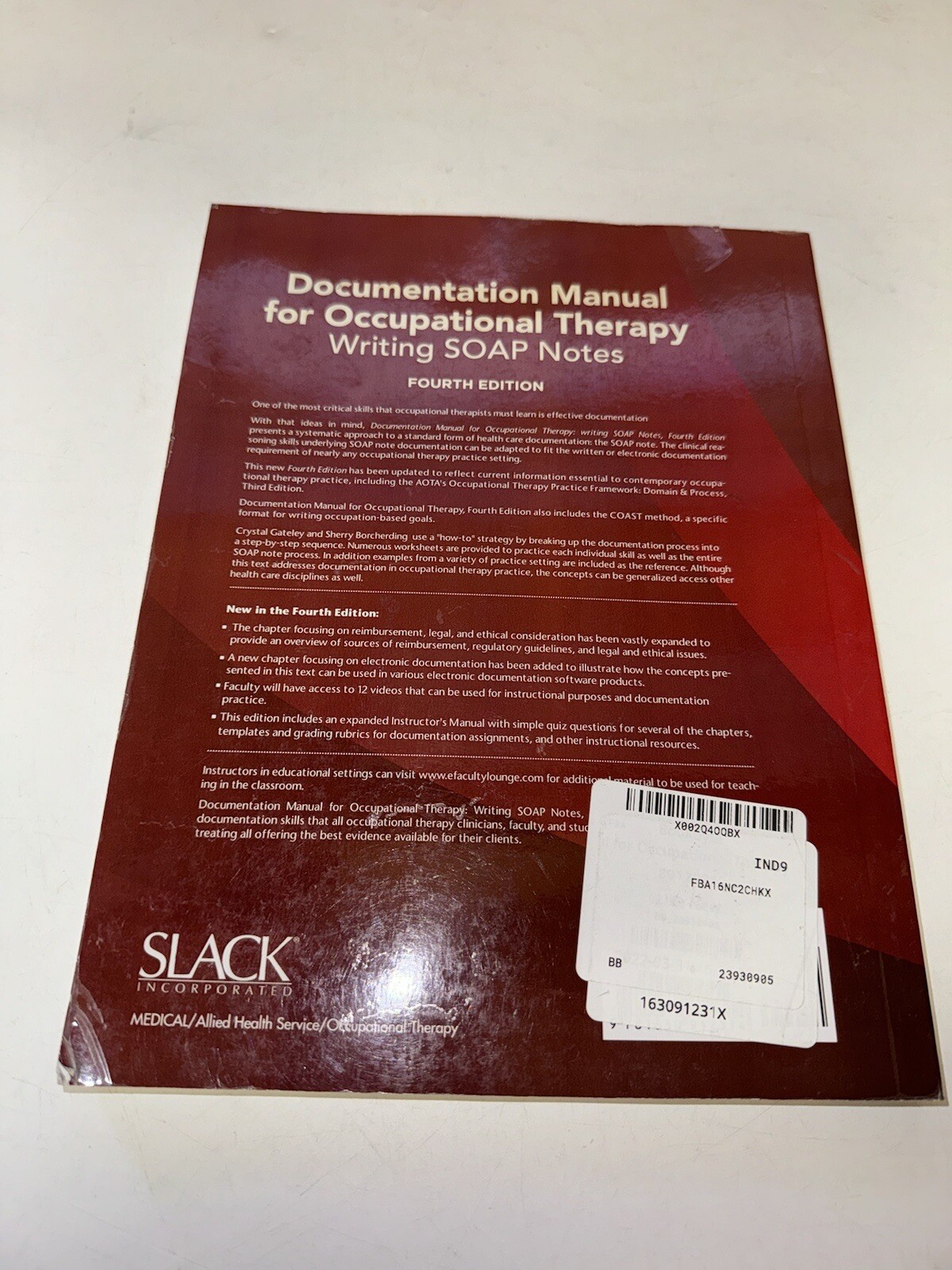 Documentation Manual for Occupational Therapy : Writing SOAP Notes by ...