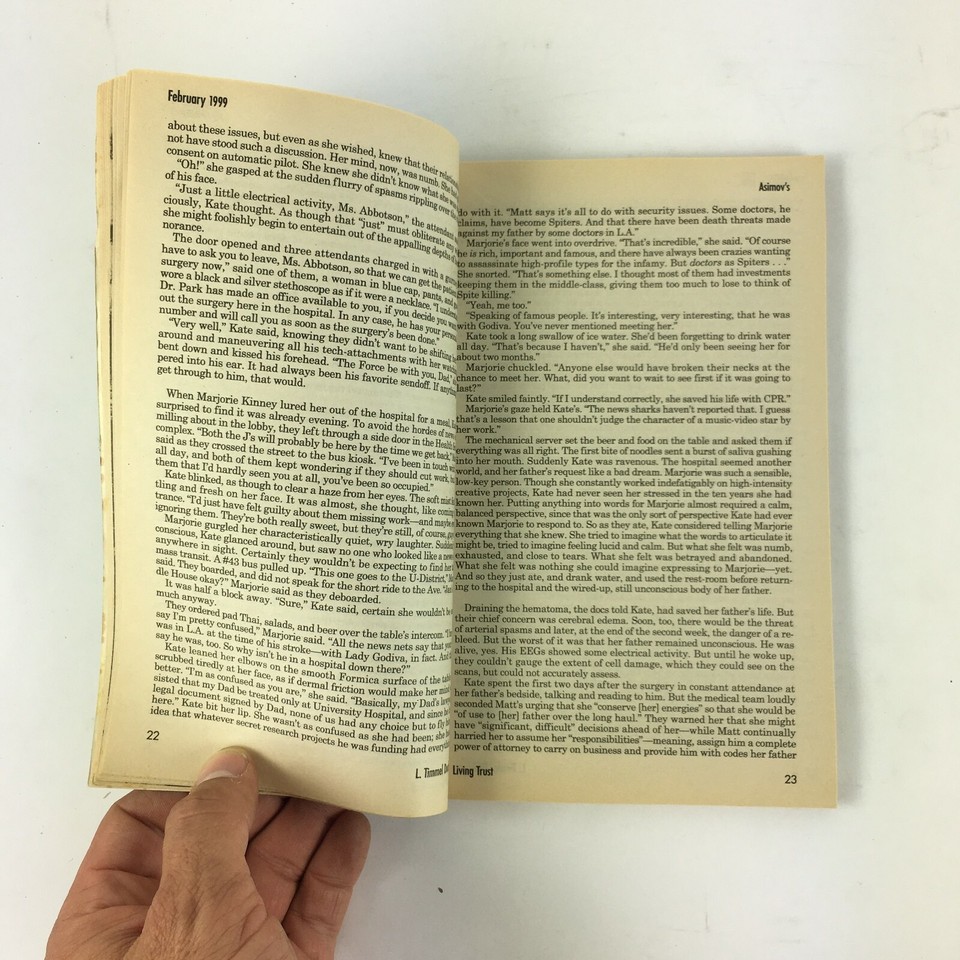 February 1999 Isaac Asimov's Science Fiction Magazine Tom Purdom Robert ...