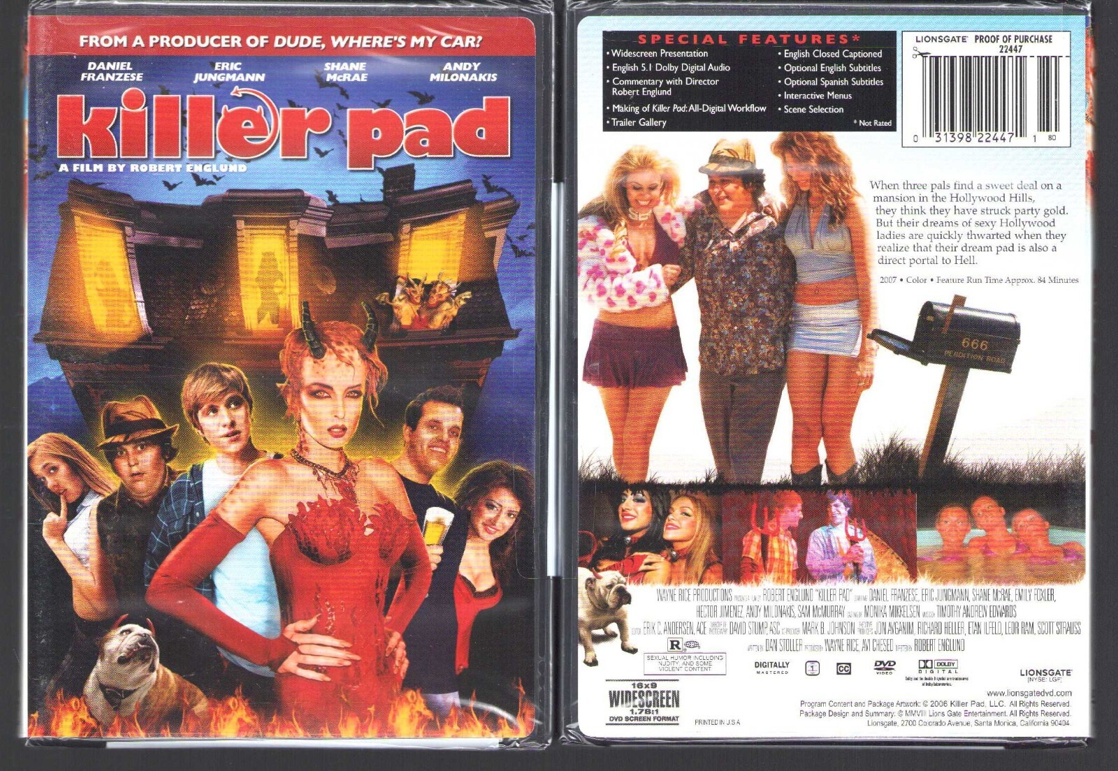 Killer Pad (DVD) Robert Englund - Horror Comedy - New & Sealed | eBay