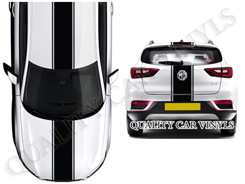 MG racing stripes ZR MG3 GS ZS ZT TF graphic decals bonnet roof boot ...