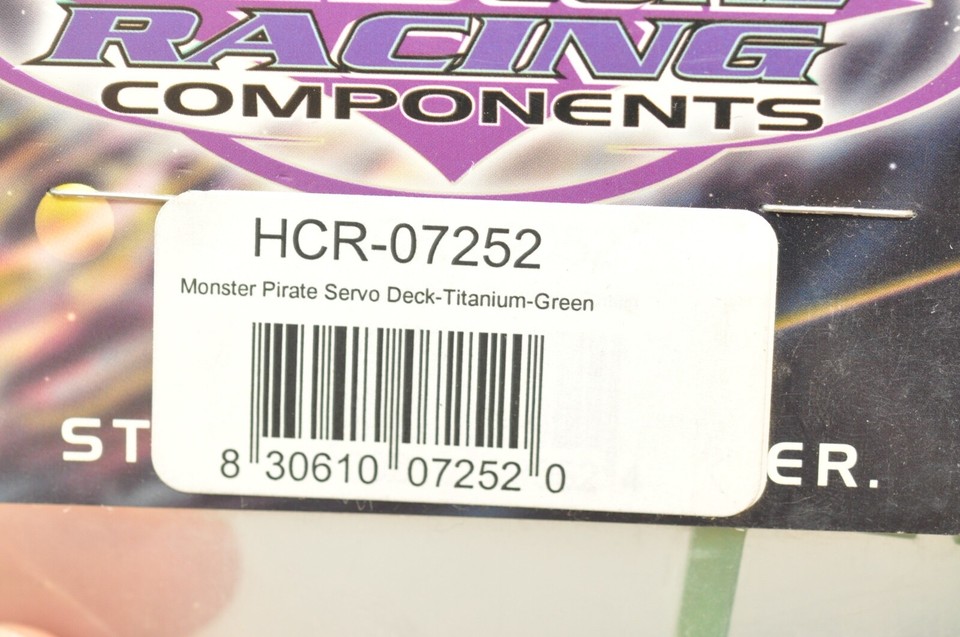 Hardcore Racing HCR-07252 Monster Pirate Servo Deck Titanium Green | eBay