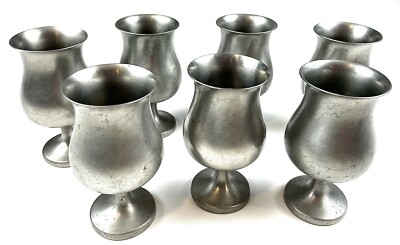 7 Preisner Pewter Elegant Goblets 5 3/4”x 3 #2041 | eBay