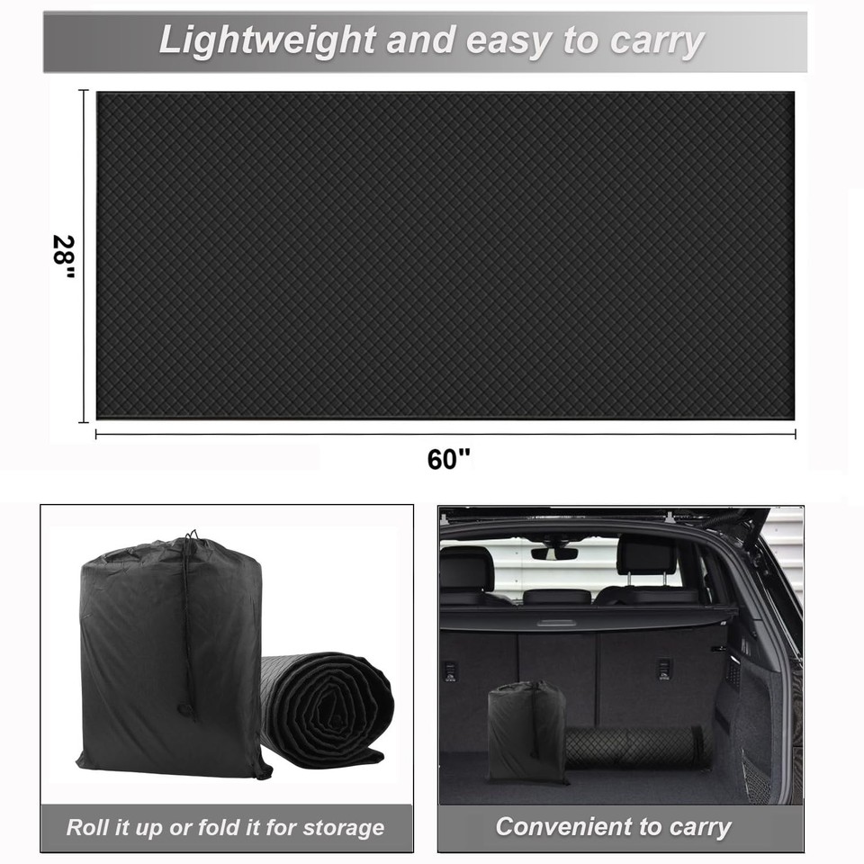 Magical Rolling Creeper Mat,Under Car Repair Mat, 60x28 Inch Portable ...