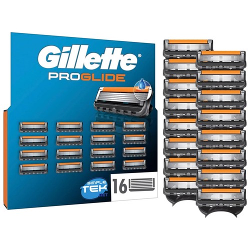 Gillette Proglide Box 16 X Razor Blade Refills With 5 Blades | eBay