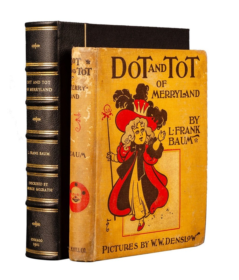 L Frank Baum / Dot and Tot of Merryland Inscribed first edition with MS ...