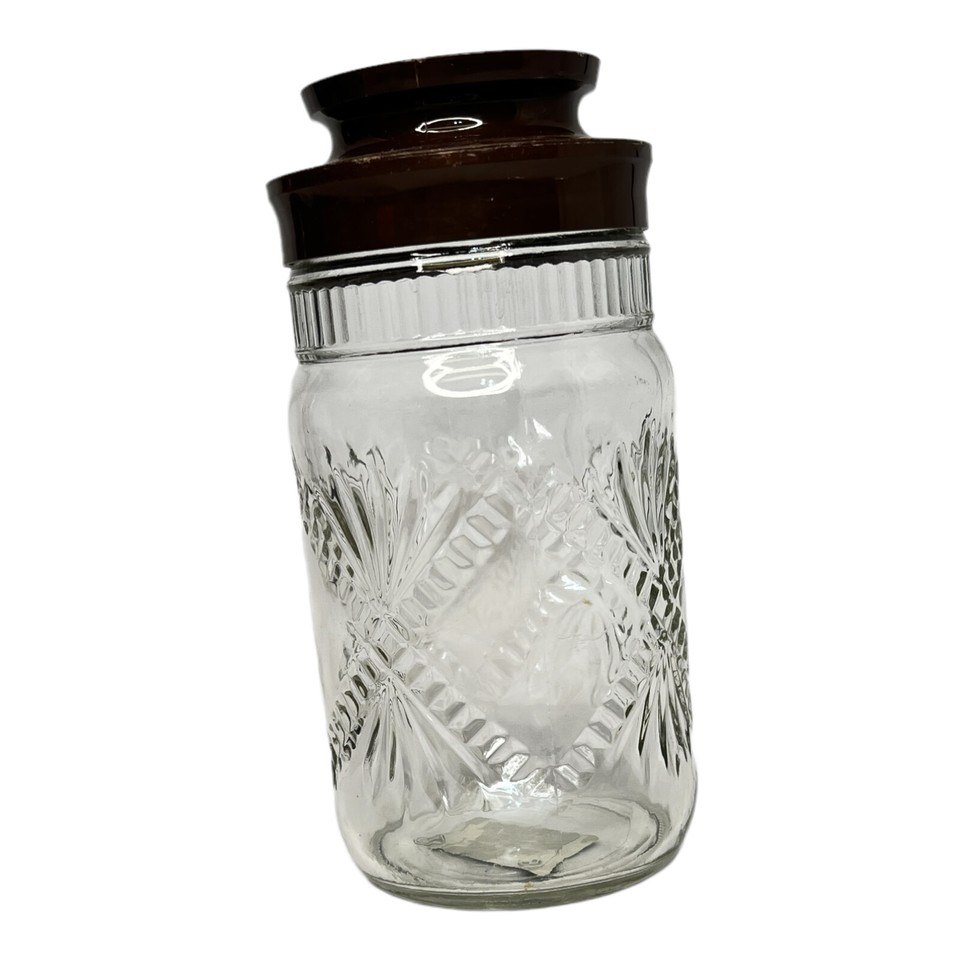 Vintage Glass Tang Jars With Plastic Lid - EUC - Choice - Anchor ...