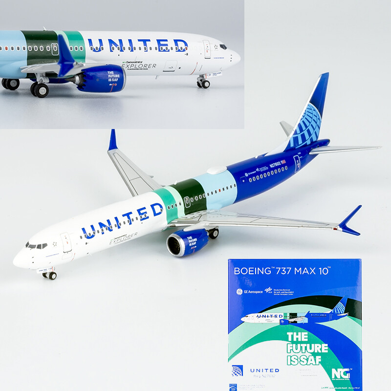 NG United Airlines B737 MAX10 N27602 painted alloy aircraft 1/400 | eBay